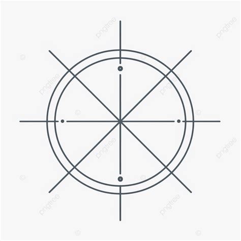 Modern Circular Compass Circle In A Line Lineal Icon Charter Bold