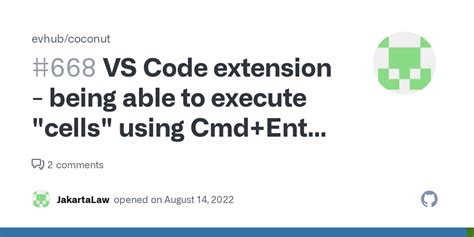 VS Code Extension Being Able To Execute Cells Using Cmd Enter In Coco File Issue