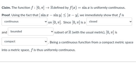 Solved Continuous Or Not Closed Or Open Bounded Or