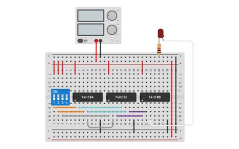 Circuit Design Realization Of Function Using Pos Form Tinkercad