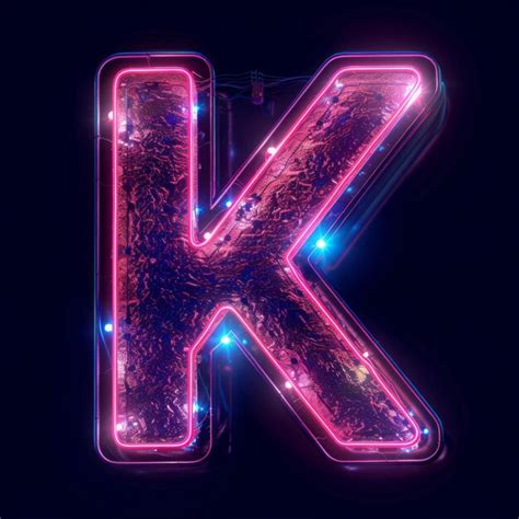 Letra K Feito Luz Neon Imagens Download Grátis No Freepik