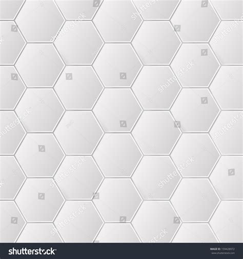 Abstract Grayscale Hexagon Pattern Design Background Stock Vector