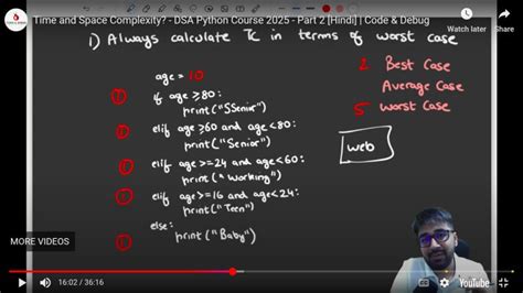 Python Learningdsa Codeanddebug Anirudhkhurana Timecomplexity Rohit Vishwakarma