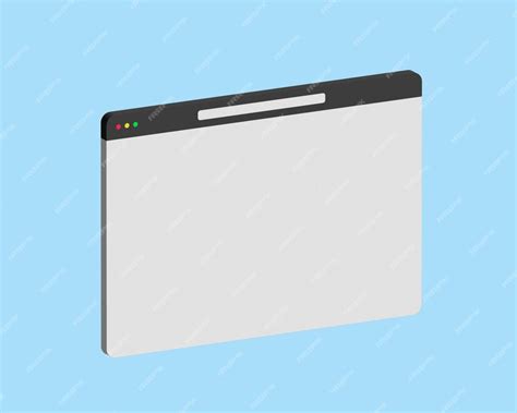 Premium Photo 3d Model Of A Browser