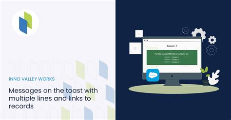 messages on the toast with multiple lines and links to records