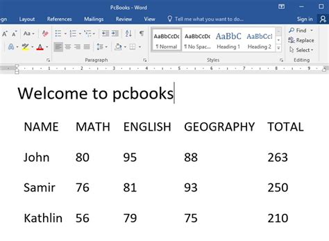 Microsoft Word Tutorial Convert Table To Text