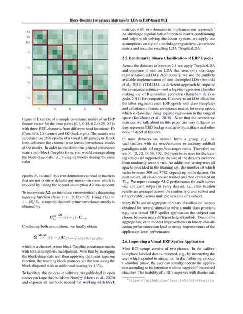 introducing block toeplitz covariance matrices to remaster linear