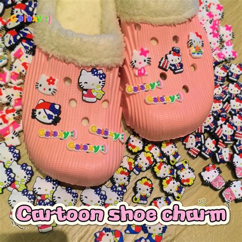 Hot Selling 2024 Cute Series Pvc Shoe Charms Garden Accessories
