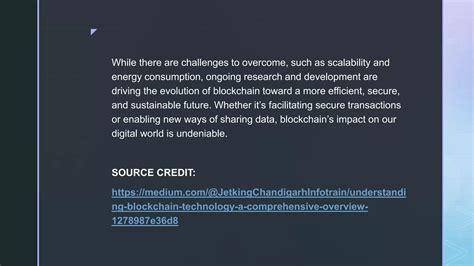 Understanding Blockchain Technology A Comprehensive Overview Pptx