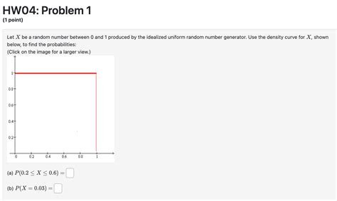solved 1 ﻿point let x ﻿be a random number between 0 ﻿and 1