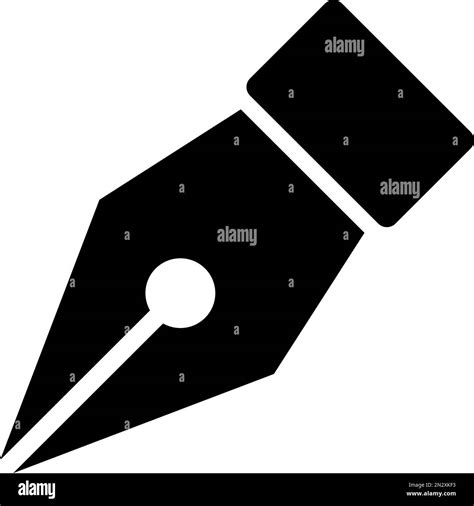 Pen Nib Icon Fountain Pen Editable Vector Stock Vector Image And Art