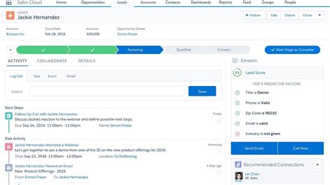 Salesforce Brings Artificial Intelligence To Crm With Einstein Pcmag
