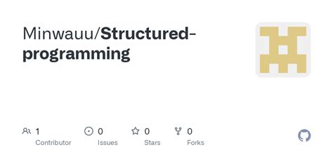 Github Minwauu Structured Programming