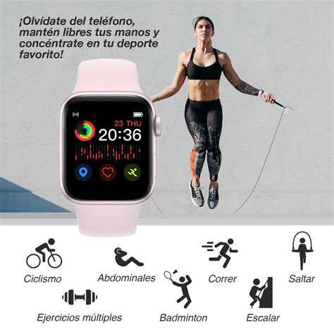 Atletis Smartwatch Reloj Inteligente T500 Rosado