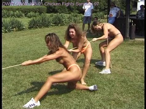 DWW Topless Tug Of War Chicken Fights Summer Danube Women Wrestling