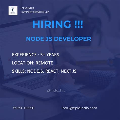 Indu Devi On Linkedin Nodejs React Nextjs Remotejobs Wfh Itjobs