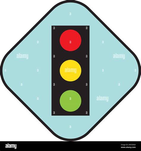 Traffic Light Vector Flat Icon Stock Vector Image And Art Alamy