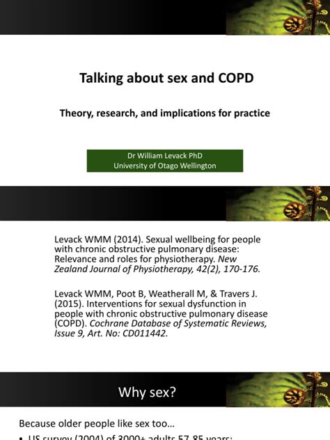 Talking About Sex And Copd Presentation Slides Pdf Sexual