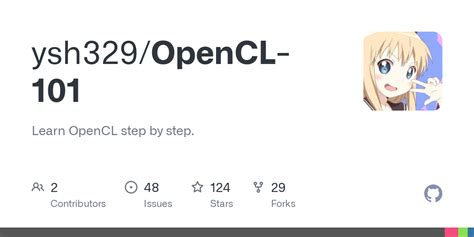 GitHub Ysh329 OpenCL 101 Learn OpenCL Step By Step