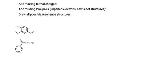 Solved Add Missing Formal Charges Add Missing Lone Pairs