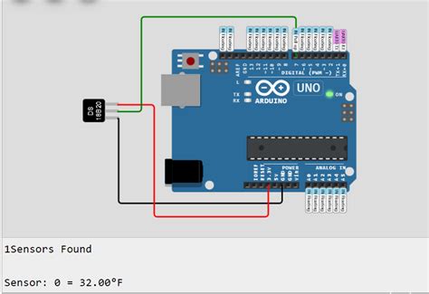 arduino uno wifi rev2 will not recognize ds18b20 temperature sensor r
