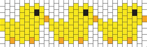 Rubber Duck Cuff Kandi Pattern