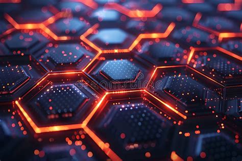 Futuristic Hexagonal Circuitry Stock Image Image Of Artificial Innovation 326004707