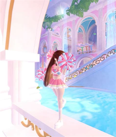 Rh Royale High Cheerleader Cheerleading Pinky Outfit School Cheerleading Outfits
