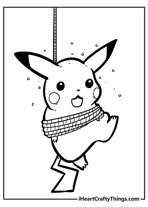 Printable Pokemon Pikachu Coloring Pages 2025