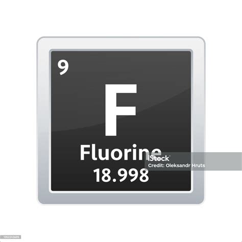 불소 기호 주기적인 테이블의 화학 적 요소 벡터 스톡 일러스트레이션입니다 0명에 대한 스톡 벡터 아트 및 기타 이미지 0명 3차원 형태 건강관리와 의술 Istock