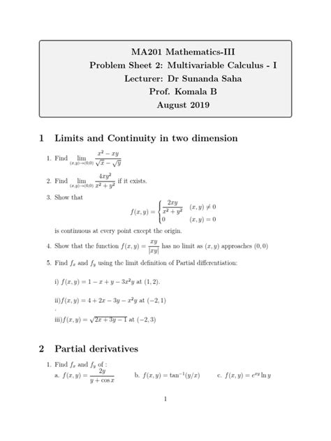 2 Tutorial Sheet Module 2math Pdf