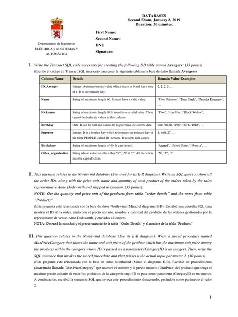 1819exam Sql Jan8 Solved Pdf Computer Data Computer Programming