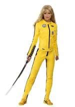 Womens Yellow Leather Ninja Assassin Costume Movie Costumes