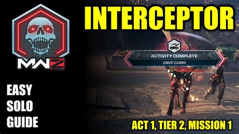 Cod Mw3 Zombies Interceptor Solo Mission Guide Act 1 Tier 2 Mission