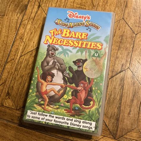Sing Along Songs The Bare Necessities Vhs Very Good Condition Rare