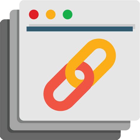 backlink website chain hyperlink seo flat icon 14355338 vector art at