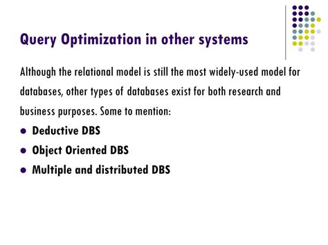 ppt an overview of query optimization powerpoint presentation free