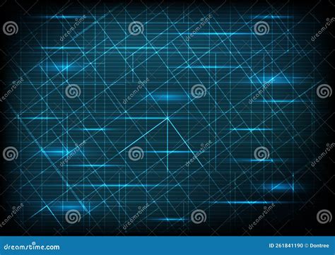 Abstract Network Technology Background Stock Vector Illustration Of