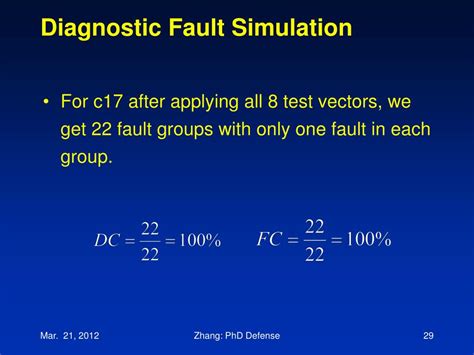 ppt diagnostic test pattern generation and fault simulation for stuck