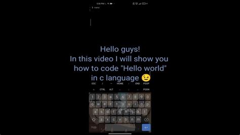 Writing Your First Programm In C Language Youtube