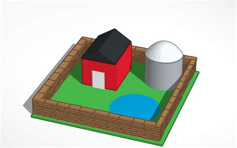 3d Design Barn Done Tinkercad