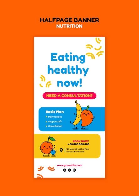 Free Psd Nutrition Template Design