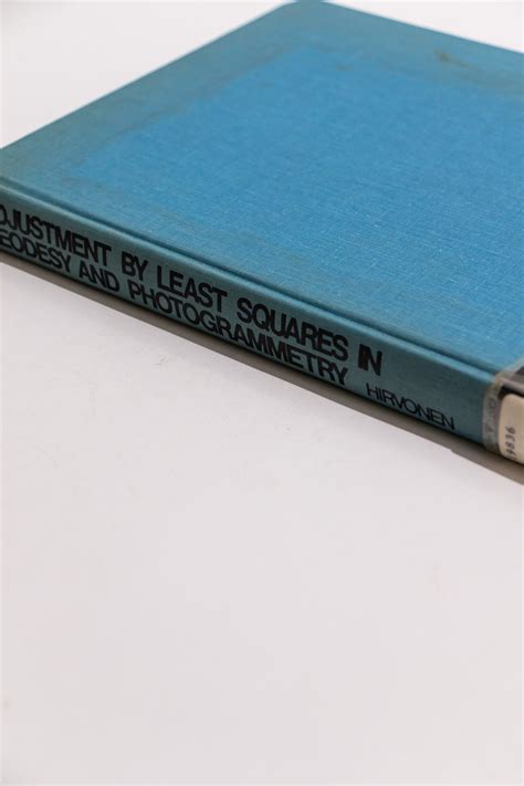 Adjustment By Least Squares In Geodesy And Photogrammetry Stemcell Science Shop