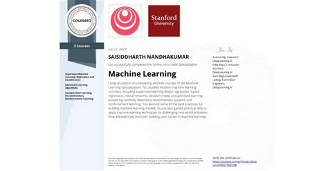Saisiddharth Nandhakumar On Linkedin Completion Certificate For