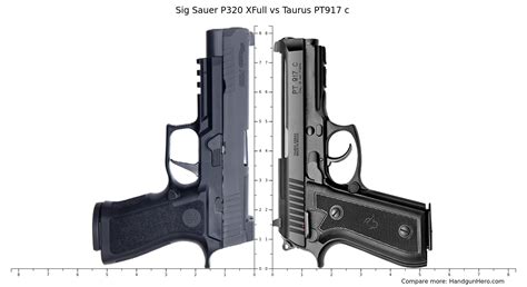 Sig Sauer P320 Xfull Vs Taurus Pt917 C Size Comparison Handgun Hero