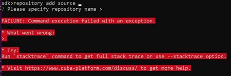 Exception Occurs After Trying To Save Repository With An Empty Name · Issue 56 · Cuba Platform