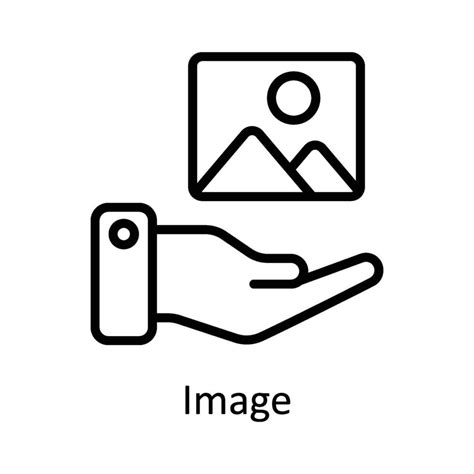 Image Vector Outline Icon Design Illustration Digital Marketing Symbol