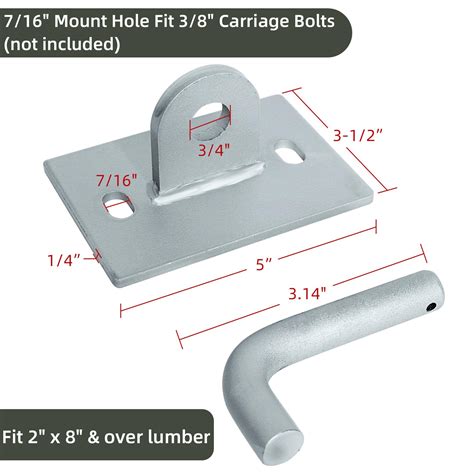 Stationary Dock Connector Hinge Kitgalvanized Hardware