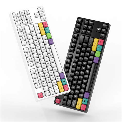 87 клавиш NK100 алюминиевая клавиатура Проводная RGB краситель sub PBT ...