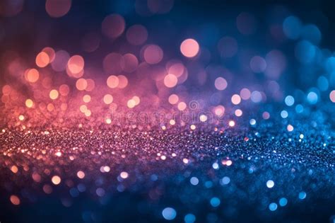 Pink And Blue Bokeh Lights Glowing Over A Sparkly Surface Create A Festive Background Design